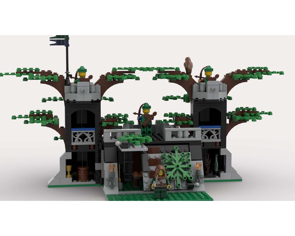 LEGO MOC Forestmen Double Fort by kedvard | Rebrickable - Build with LEGO