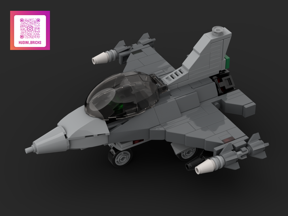 LEGO MOC F-16V chibi scale jet by legomania_josh | Rebrickable - Build ...