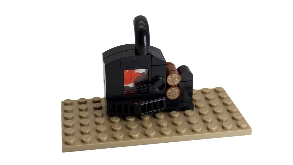 LEGO MOC Wood Stove / Fireplace by felix.rebricks | Rebrickable - Build ...