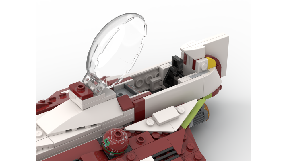 Lego Moc Obi Wans Starfighter Mod By Productionsdiratia Rebrickable
