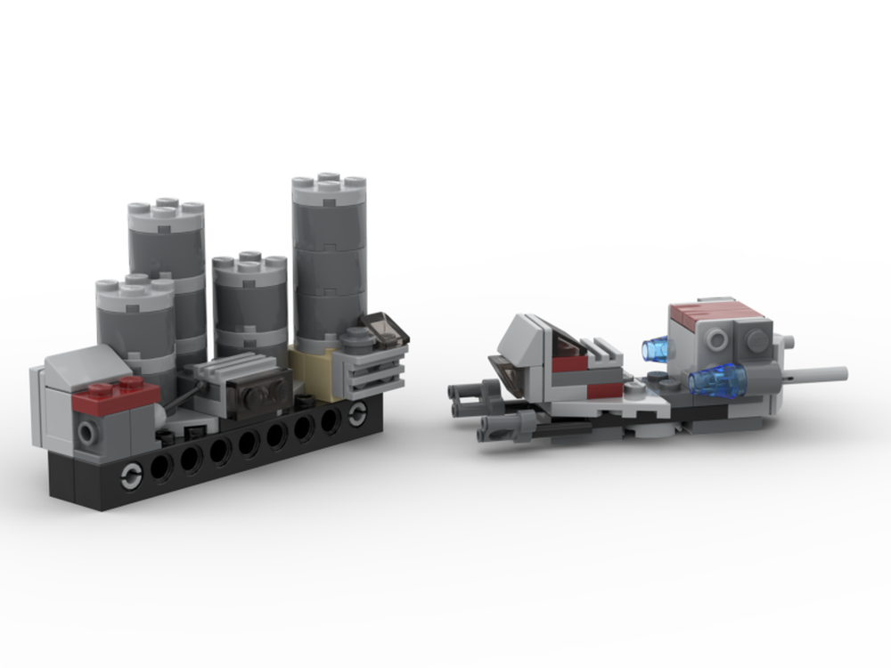 LEGO MOC Clone Scout Speeder and Fuel Refinery by Dr.Brickler ...