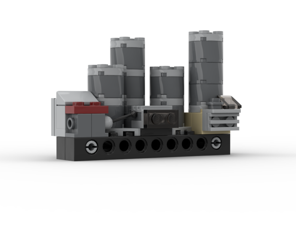 Lego Moc Clone Scout Speeder And Fuel Refinery By Drbrickler