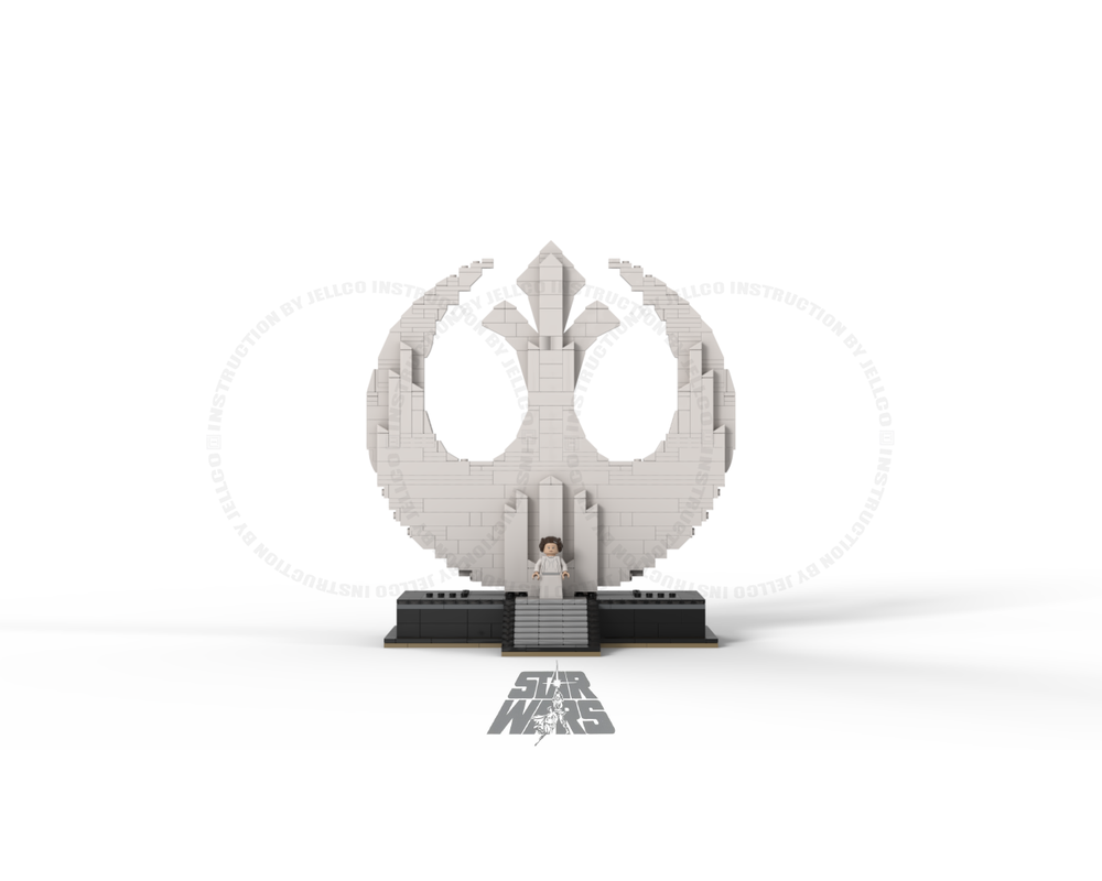 LEGO MOC Rebel Alliance Logo and Princess Leia by jellco | Rebrickable ...