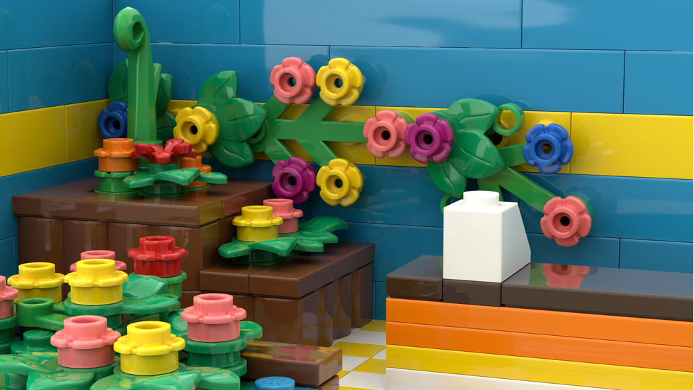 LEGO MOC Flower shop 16x16 by JuliaBuilds | Rebrickable - Build with LEGO