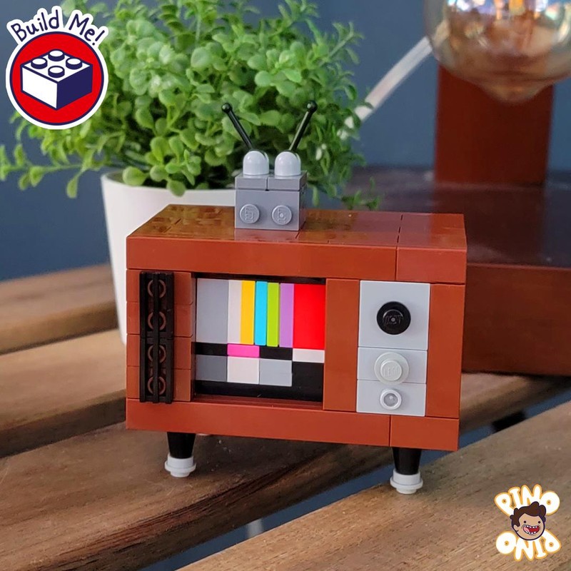 LEGO MOC Vintage TV by pino_creations | Rebrickable - Build with LEGO