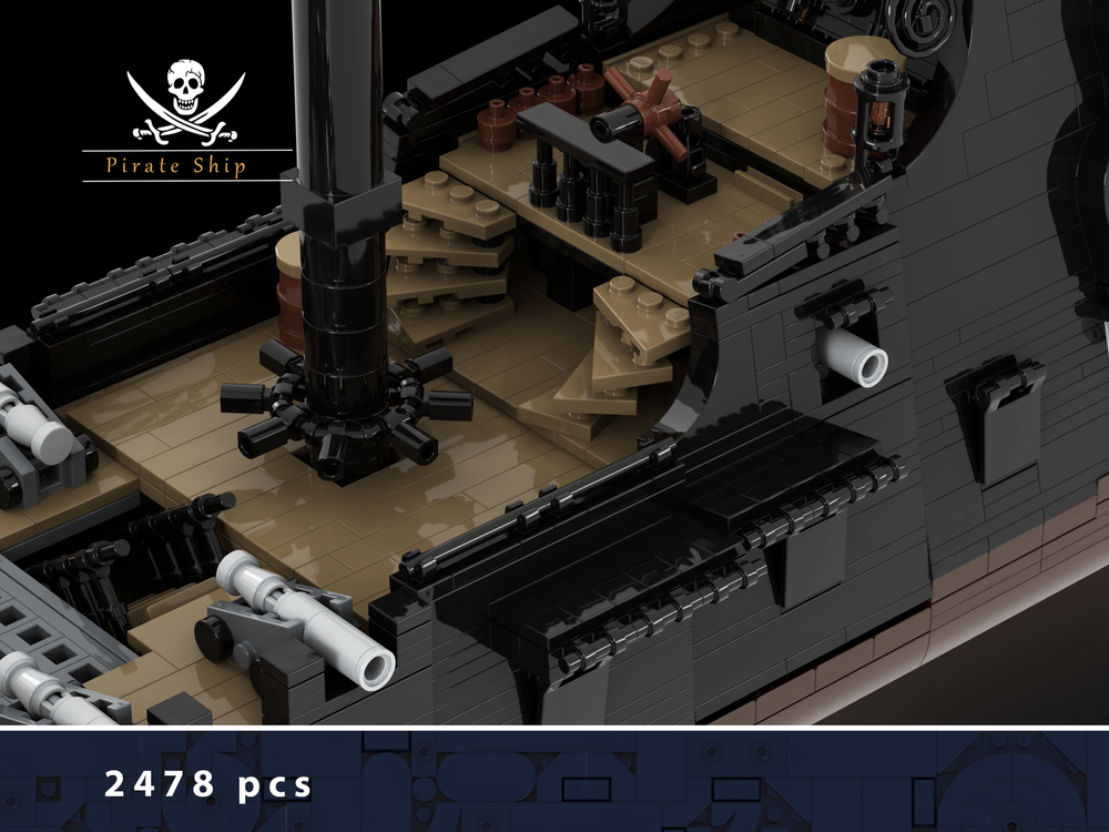Lego Moc Pirate Ship By Marius2002 Rebrickable Build With Lego