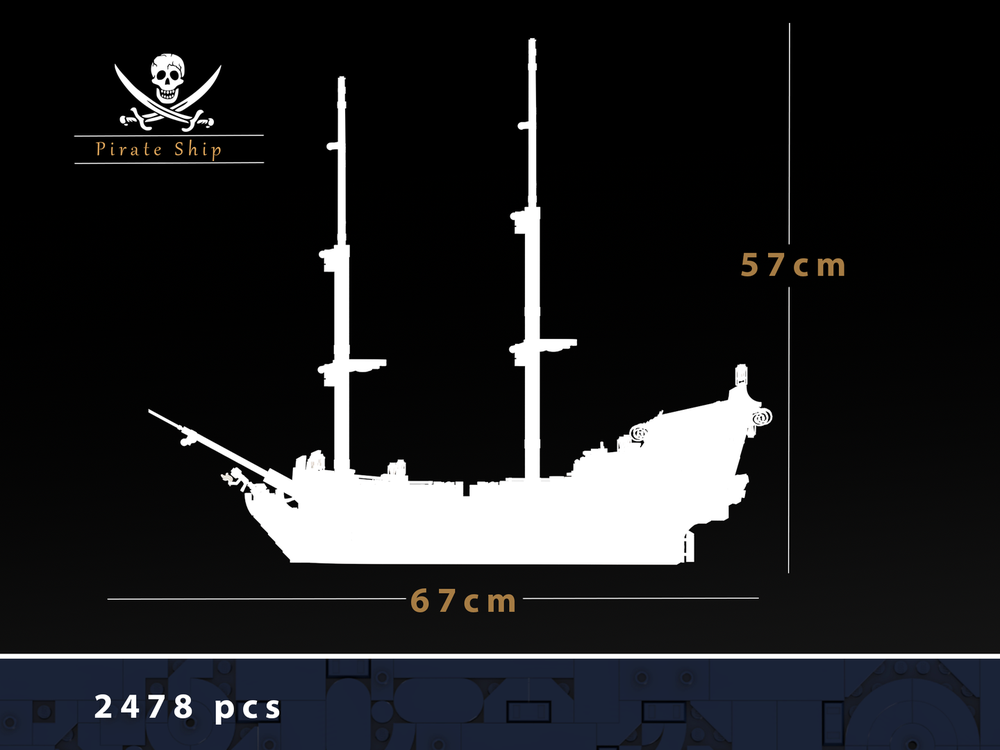 Lego Moc Pirate Ship By Marius2002 Rebrickable Build With Lego
