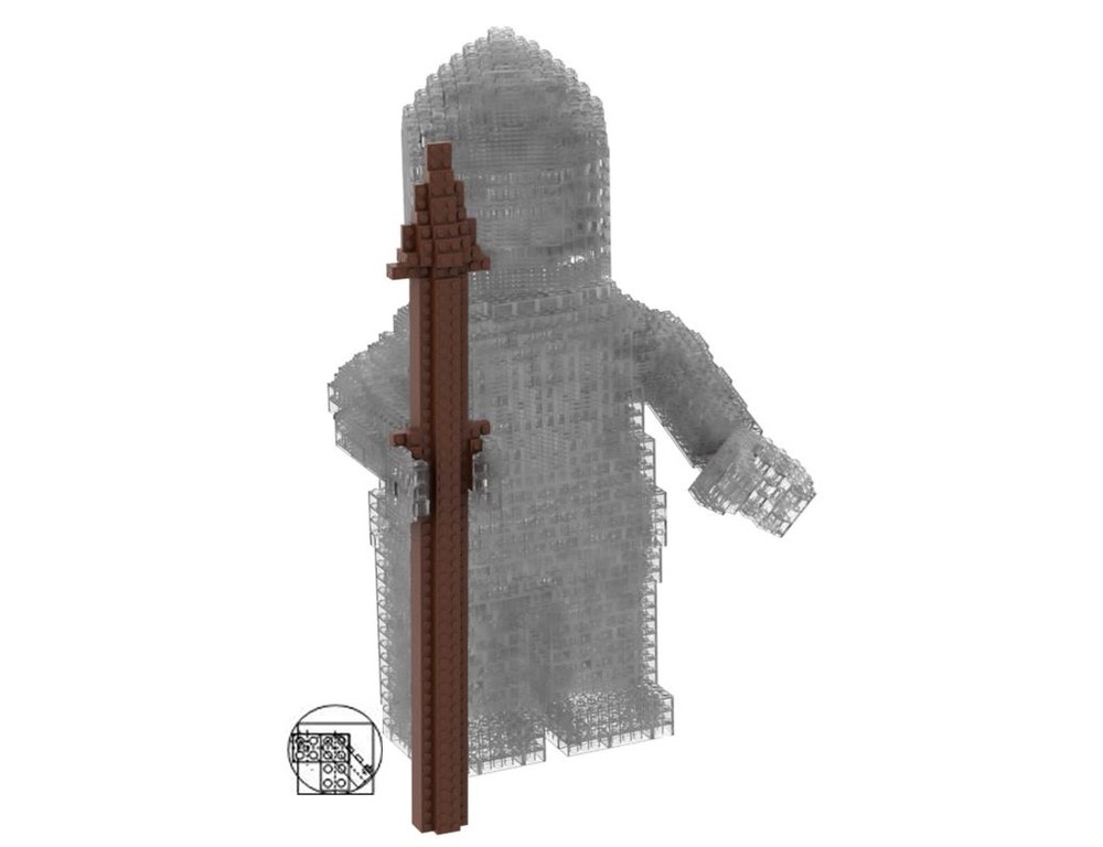 LEGO MOC Maxi Figure Pike by Bricksculpture.net | Rebrickable - Build ...