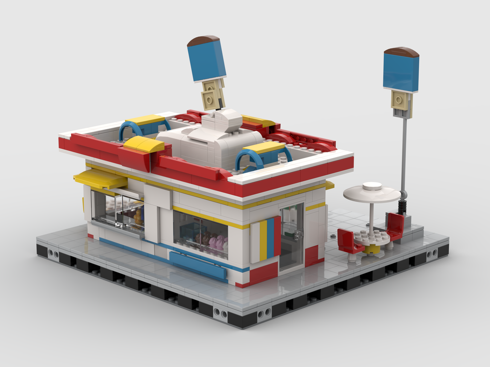 LEGO MOC Mr. Chill Ice Cream Shop by NewBrickerton | Rebrickable ...