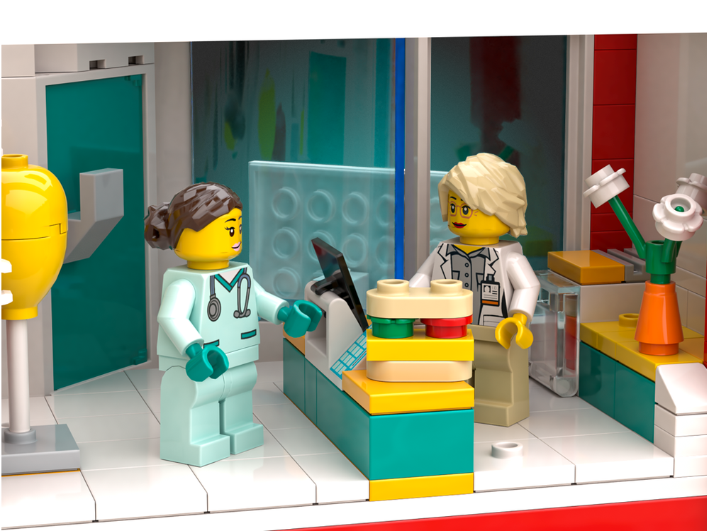 LEGO MOC Lego City Hospital by brickingfromhome | Rebrickable - Build ...