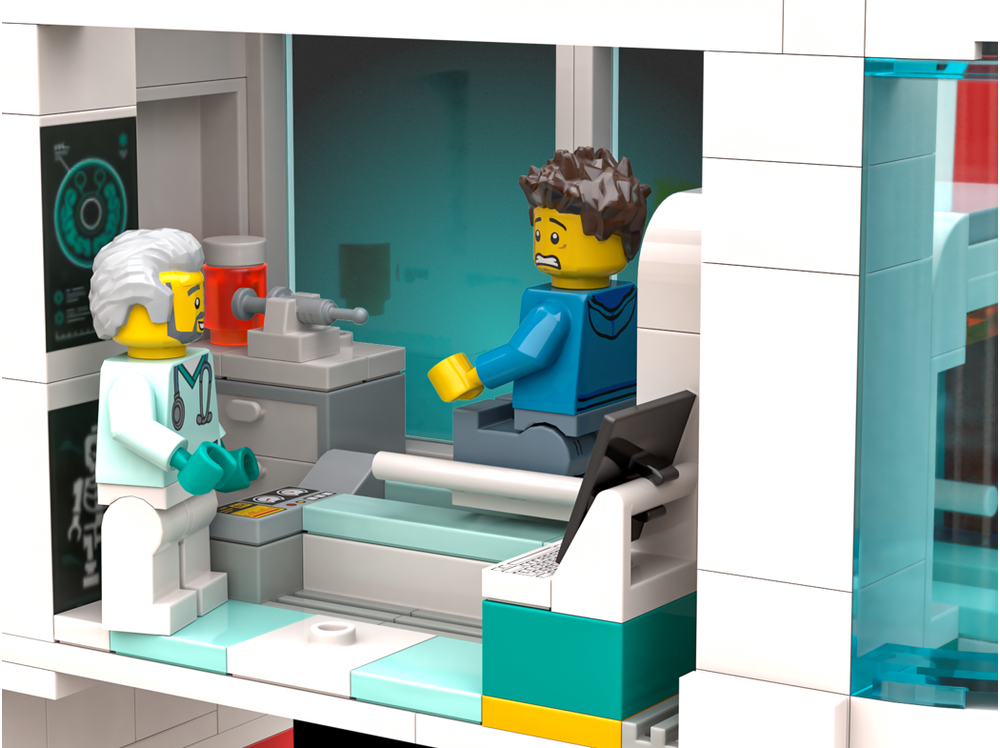 LEGO MOC Lego City Hospital by brickingfromhome | Rebrickable - Build ...