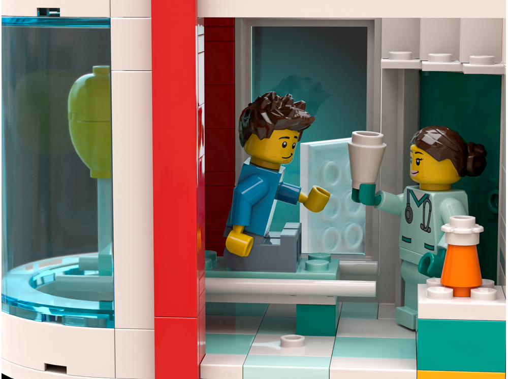 LEGO MOC Lego City Hospital by brickingfromhome | Rebrickable - Build ...