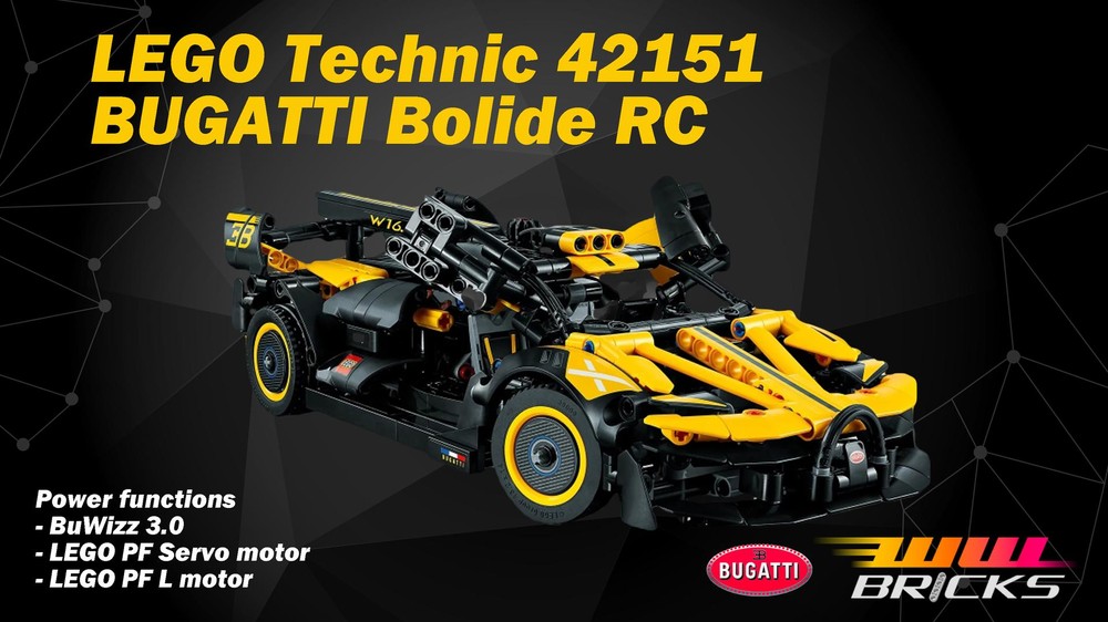 LEGO MOC [RC] LEGO Technic 42151 Bugatti Bolide+BuWizz 3.0 Let's ...