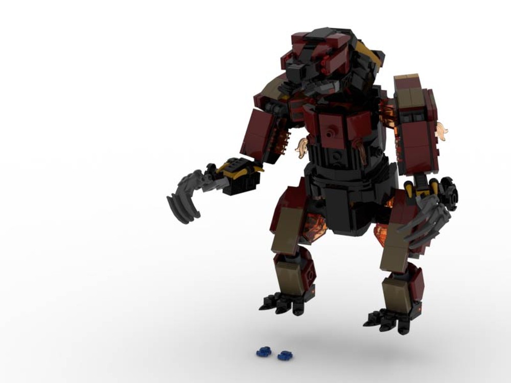 LEGO MOC Fireclaw and Apex Fireclaw from Horizon Forbidden West by ...