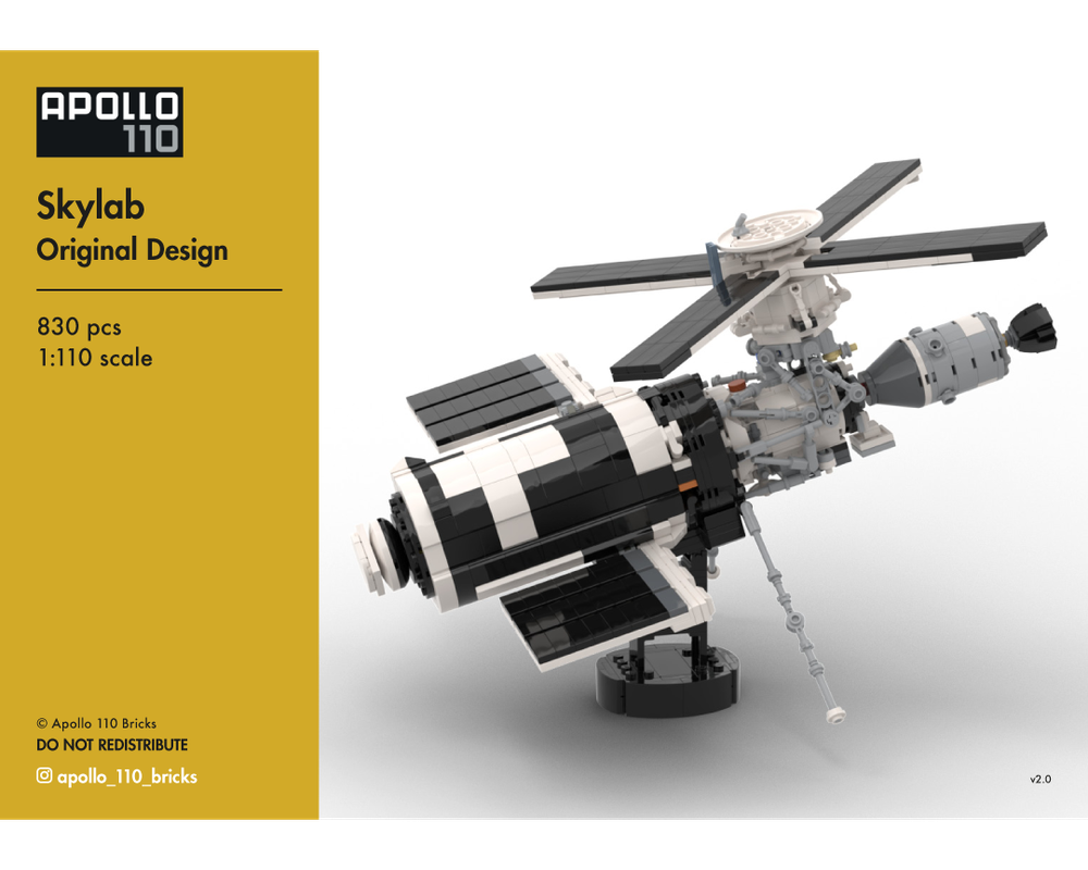 LEGO MOC Skylab (Original Design) [1:110 scale] by Apollo_110_Bricks | Rebrickable - Build with LEGO