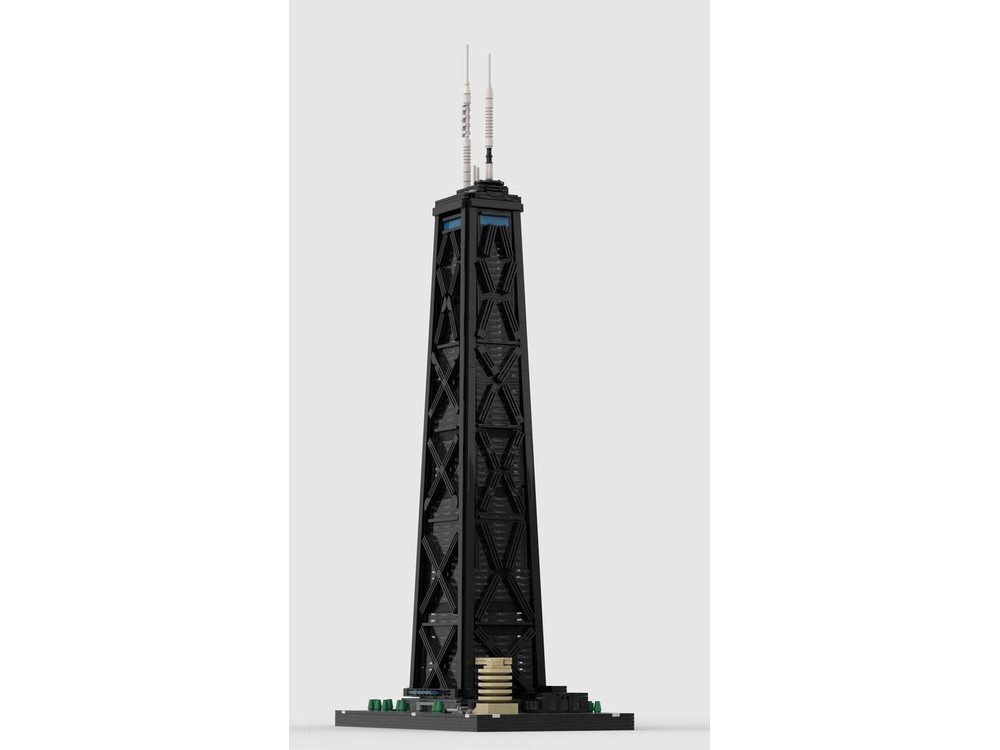 Lego Moc John Hancock Center Ver 3 At 1650th Scale By Funnytacobunny