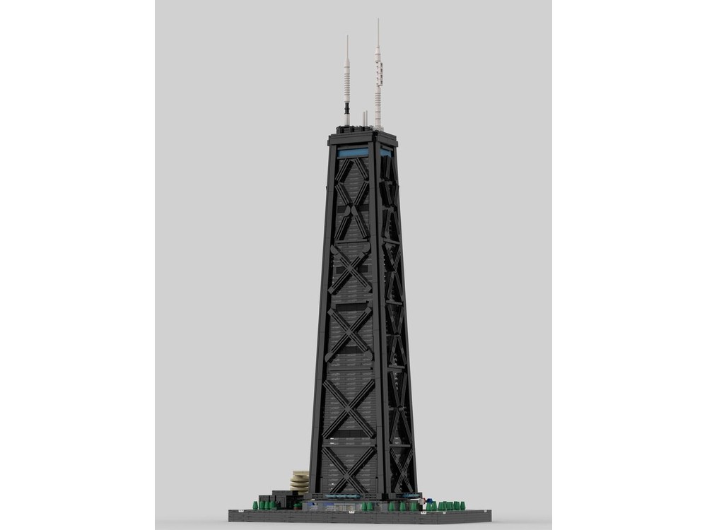 Lego Moc John Hancock Center Ver 3 At 1650th Scale By Funnytacobunny