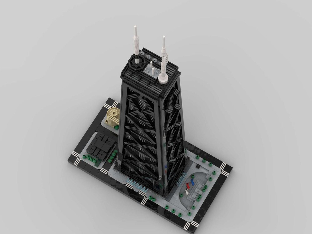 Lego Moc John Hancock Center Ver 3 At 1650th Scale By Funnytacobunny
