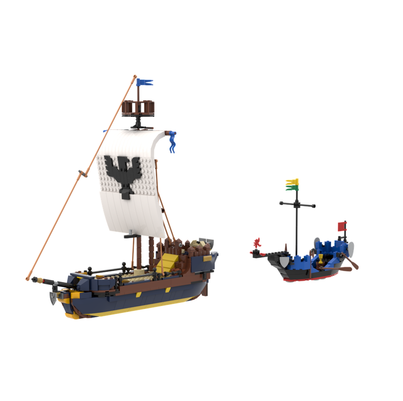 LEGO MOC Wolfpack Tower & Medieval Ship - Classic Castle by Dream Build ...