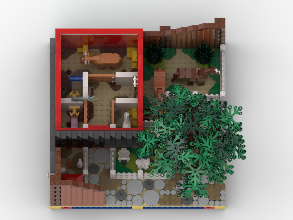 LEGO MOC Zoo Module #3 Alt. Petting Zoo by Legofan21 | Rebrickable ...