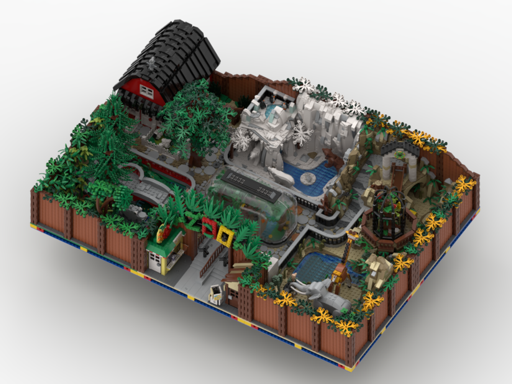LEGO MOC Zoo Module #3 Alt. Petting Zoo by Legofan21 | Rebrickable ...