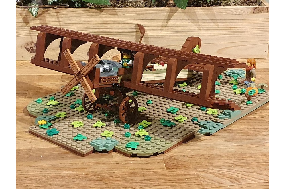 Lego Moc Wooden Plane Alternative Build For Set 21325 By Richa