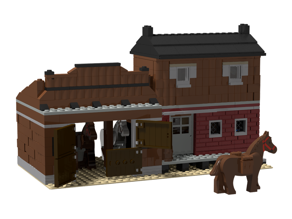 LEGO MOC Pony Express Station by foreverSorting | Rebrickable - Build ...