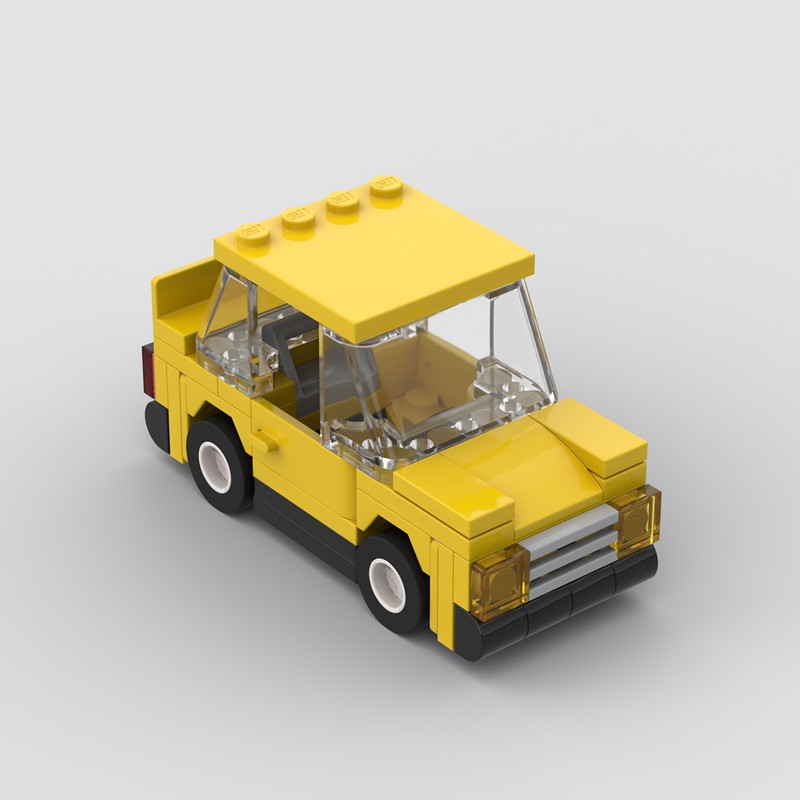 LEGO MOC 4-Wide Car Classic by Kini Bricks | Rebrickable - Build with LEGO