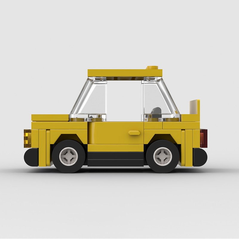 LEGO MOC 4-Wide Car Classic by Kini Bricks | Rebrickable - Build with LEGO