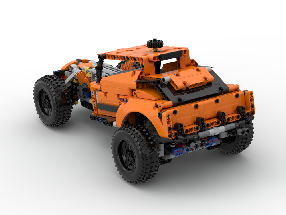 LEGO MOC 42126 model B - “Backfire” Hot Rod by XaeroZKota | Rebrickable ...