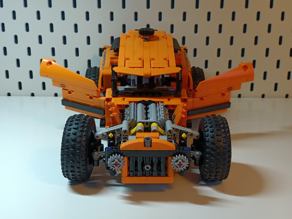 LEGO MOC 42126 model B - “Backfire” Hot Rod by XaeroZKota | Rebrickable ...