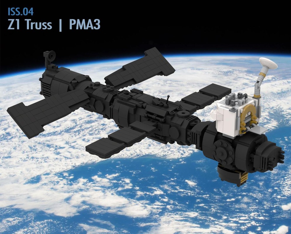 Lego Moc Iss04 Z1 Truss Pma3 By Phreaddee Rebrickable Build