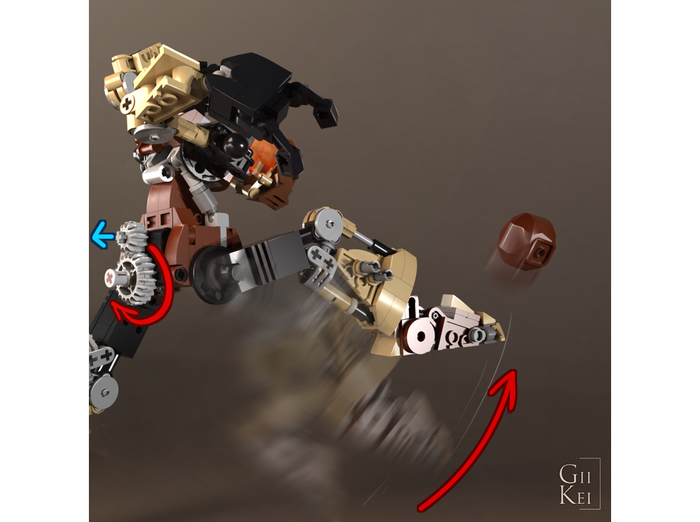 Lego Moc Toa Pohatu Re Invention By Giikei Rebrickable Build With Lego