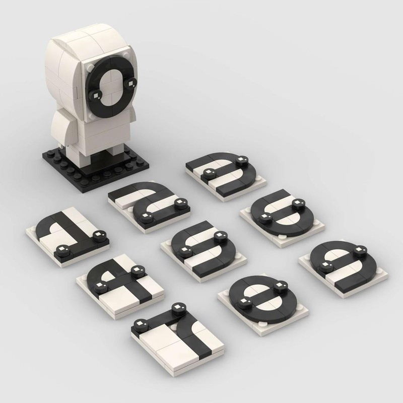 LEGO MOC NUMBER-MEN: BRICKHEADZ with NUMBERS 4x5 For WEREWOLF by uminuo ...