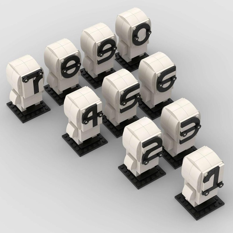 LEGO MOC NUMBER-MEN: BRICKHEADZ with NUMBERS 4x5 For WEREWOLF by uminuo ...