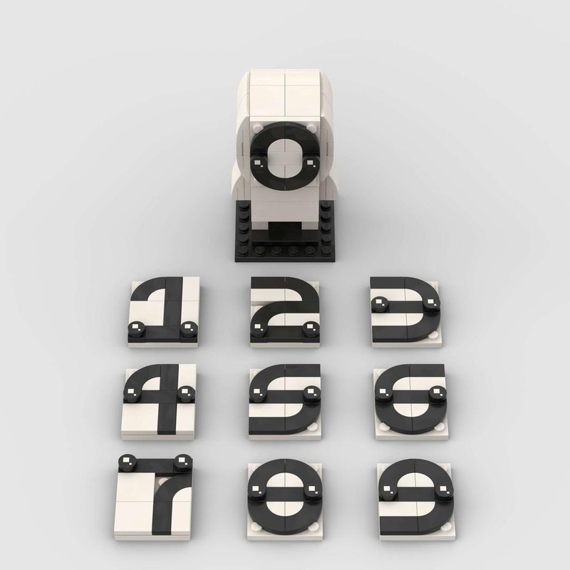 LEGO MOC NUMBER-MEN: BRICKHEADZ with NUMBERS 4x5 For WEREWOLF by uminuo ...