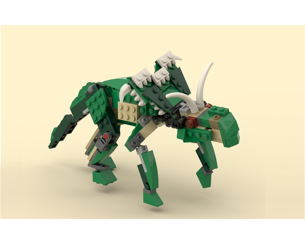 Lego Moc 31058 Kosmoceratops Triceratops By Ambrosino Rebrickable