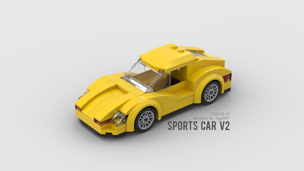 LEGO MOC Sports Car V2 by Agent97 | Rebrickable - Build with LEGO