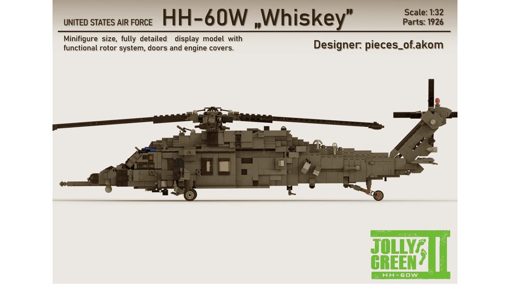 LEGO MOC HH-60W "Whiskey" Jolly Green II by pieces_of.akom ...