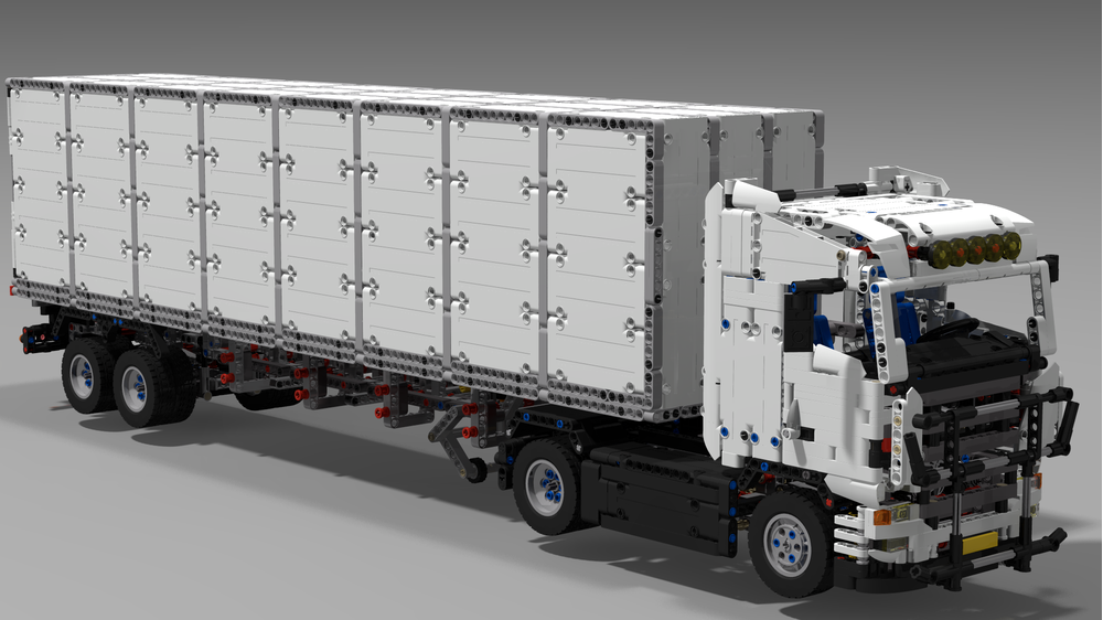 LEGO MOC Container & Trailer by scynox | Rebrickable - Build with LEGO