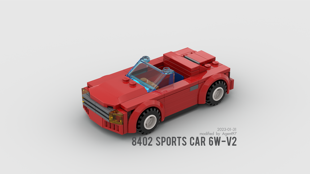 LEGO MOC 8402 Sports Car 6-Wide Modification V2 by Agent97 ...