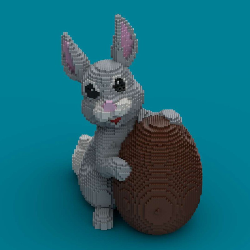 LEGO MOC Easter Bunny by otterbournelego | Rebrickable - Build with LEGO