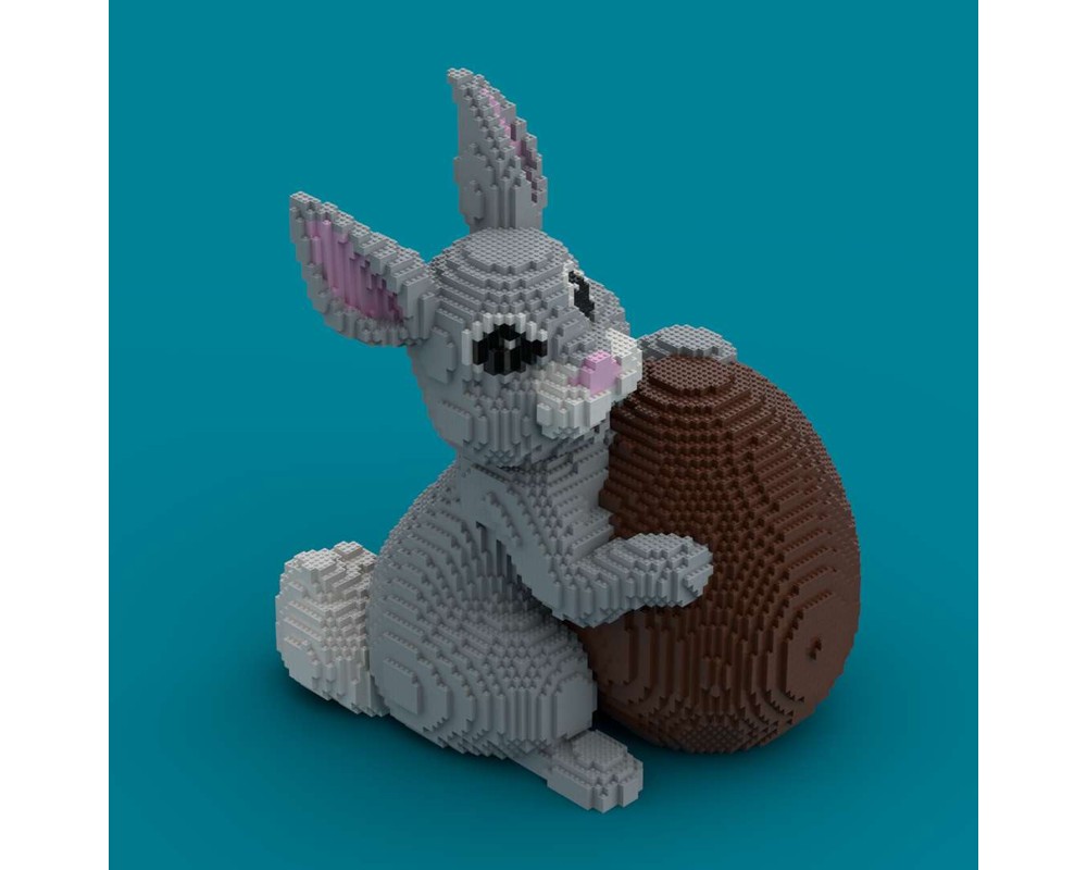 Lego Moc Easter Bunny By Otterbournelego Rebrickable Build With Lego