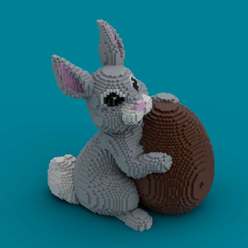 LEGO MOC Easter Bunny by otterbournelego | Rebrickable - Build with LEGO