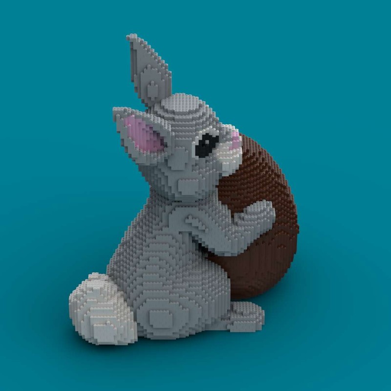 LEGO MOC Easter Bunny by otterbournelego | Rebrickable - Build with LEGO