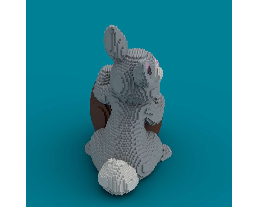 Lego Moc Easter Bunny By Otterbournelego Rebrickable Build With Lego