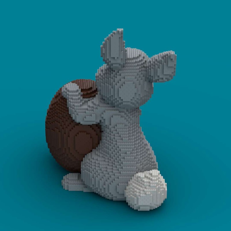 LEGO MOC Easter Bunny by otterbournelego | Rebrickable - Build with LEGO