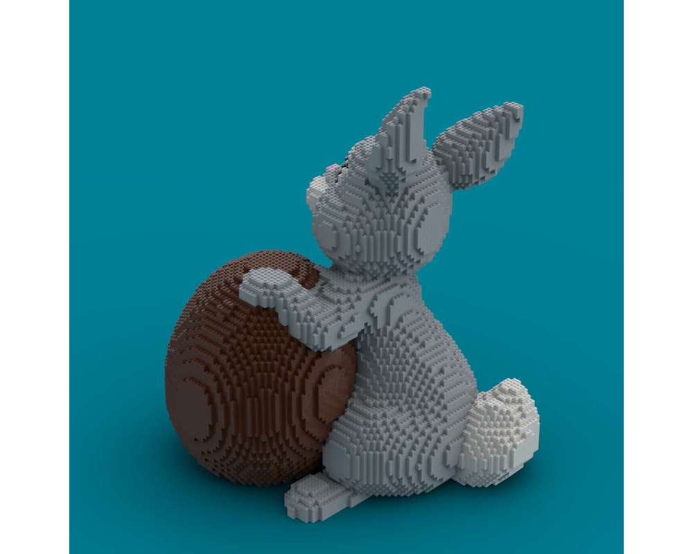 Lego Moc Easter Bunny By Otterbournelego Rebrickable Build With Lego