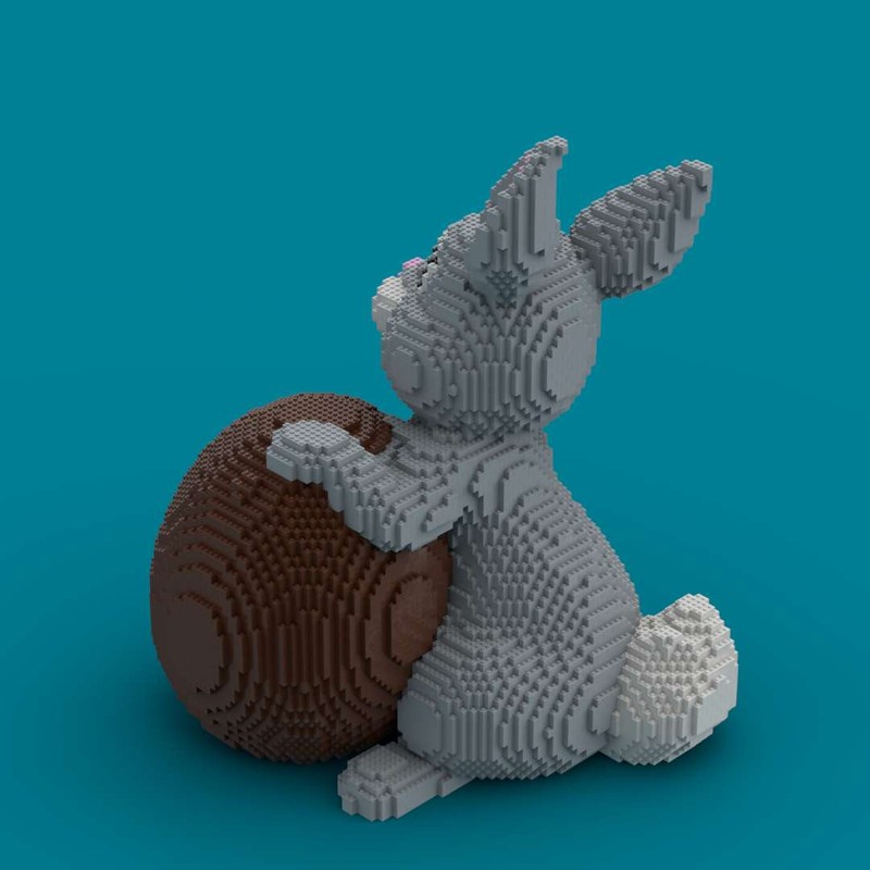 LEGO MOC Easter Bunny by otterbournelego | Rebrickable - Build with LEGO