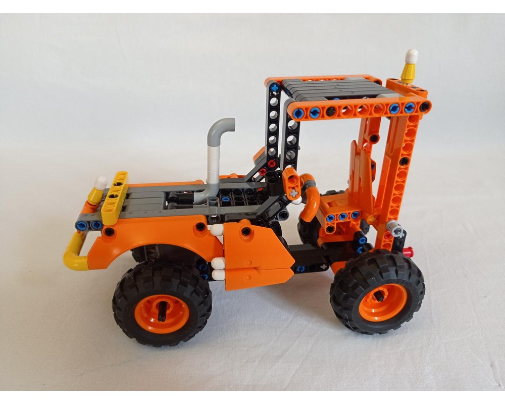Lego Moc Orange Tractor 42135 Alternative By Erikgs Rebrickable